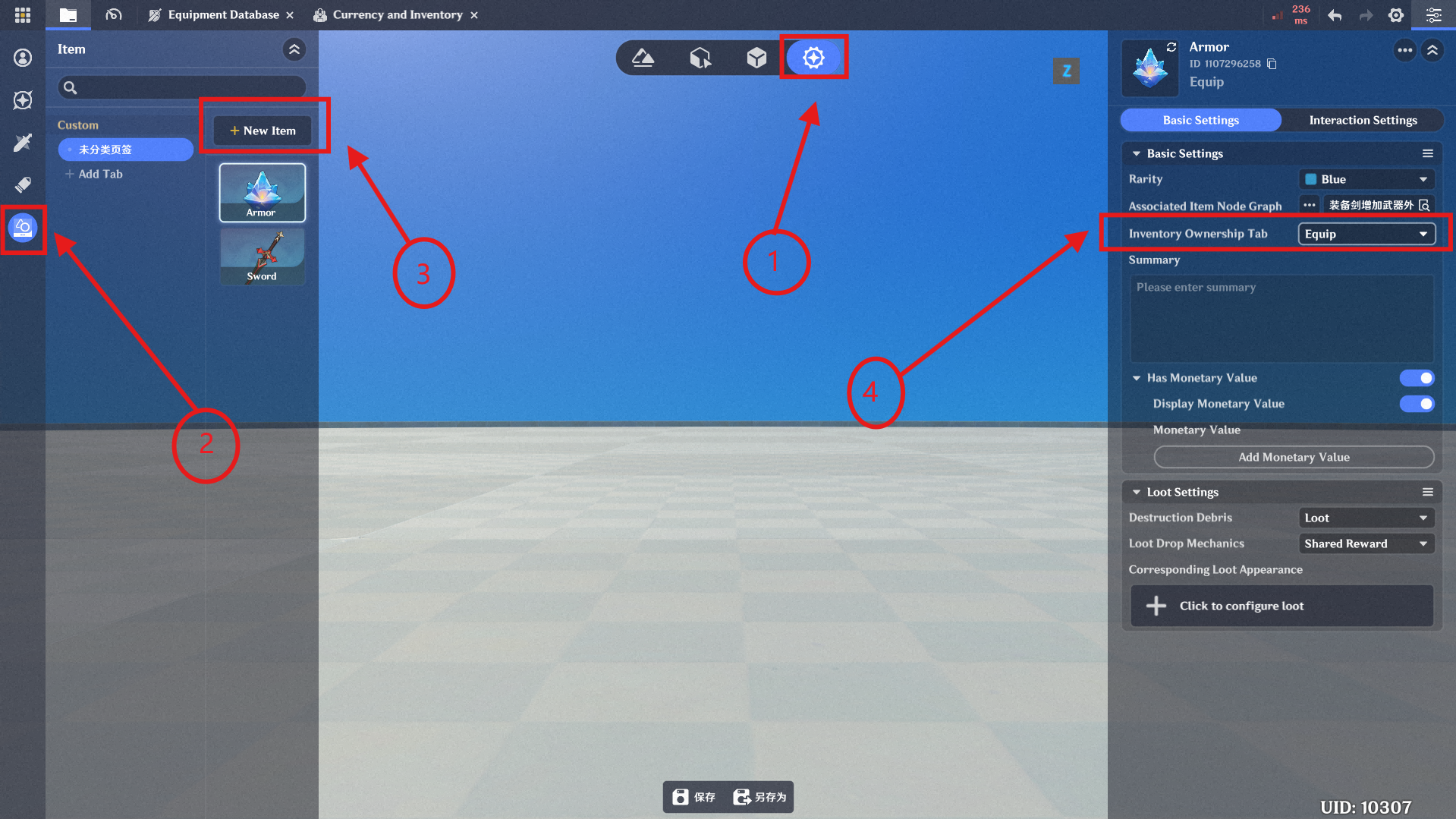 4. [In-Game Editor] Create and Configure Equipment Affixes