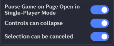 f. Other Settings