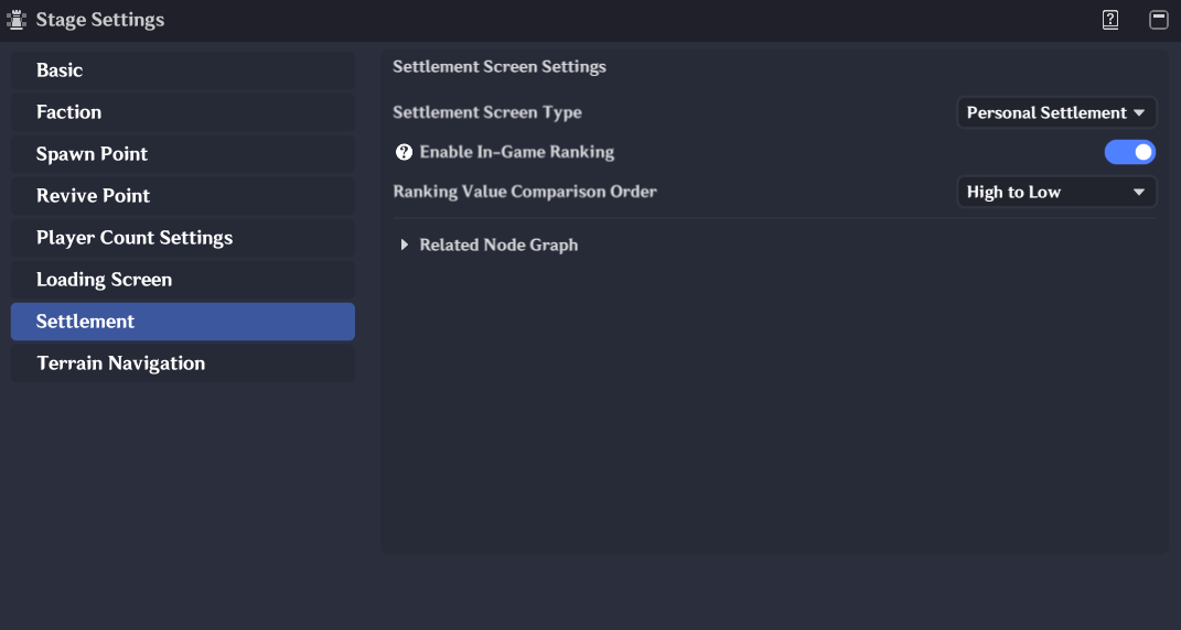 Settlement Screen Type : Determines the interface display style during ...