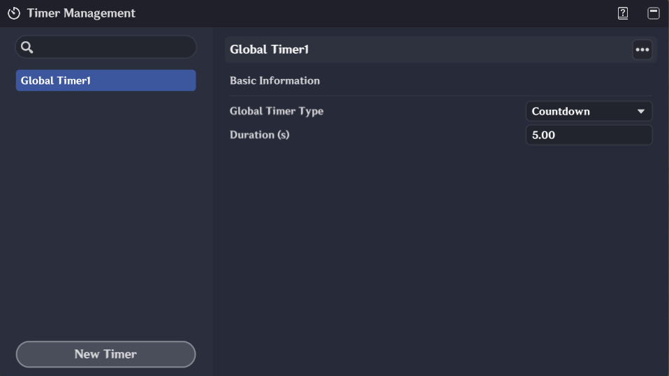 Global Timer List