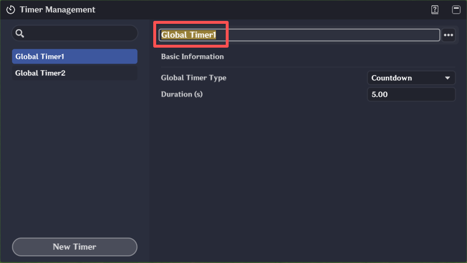 This name is the global timer's reference.