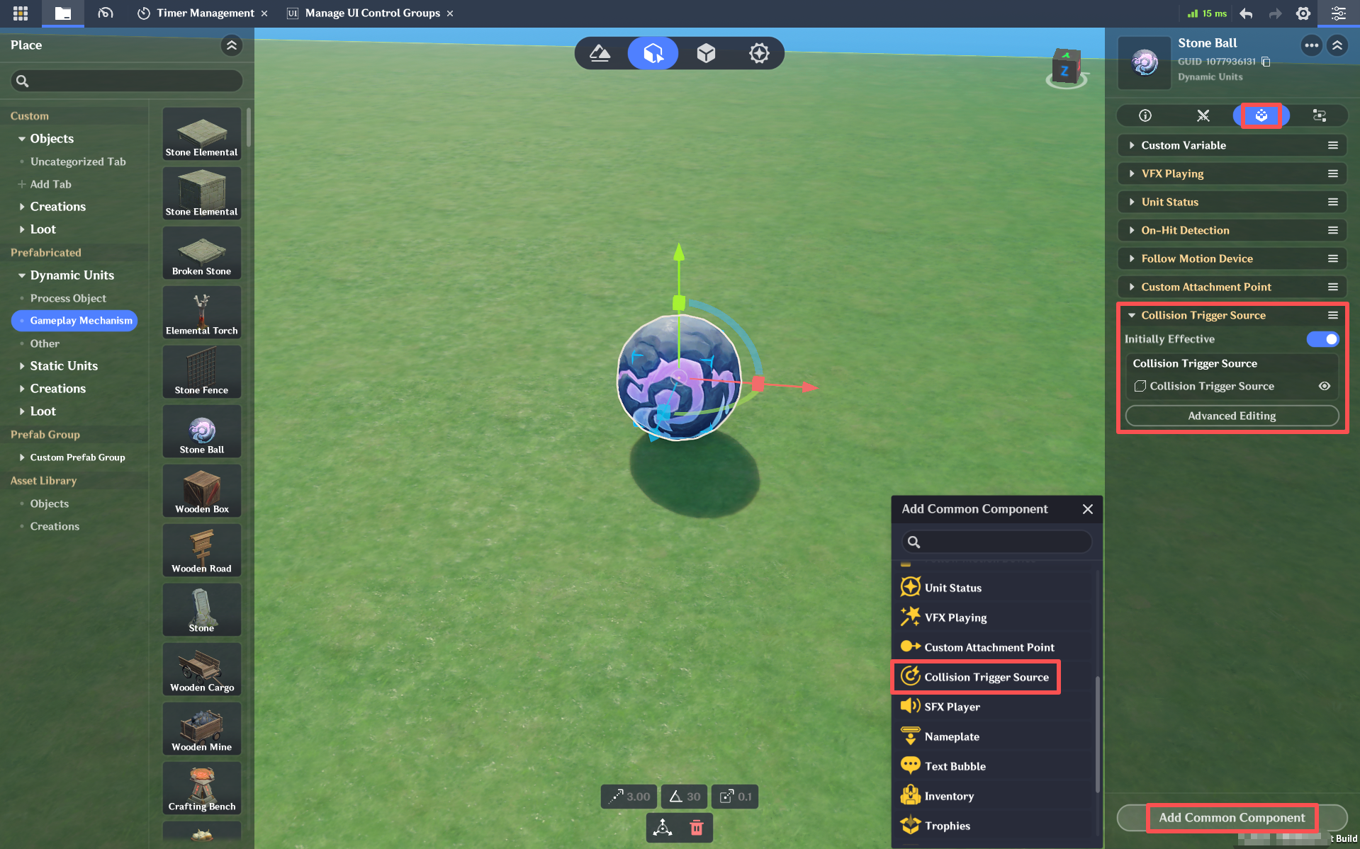 1. Add Components